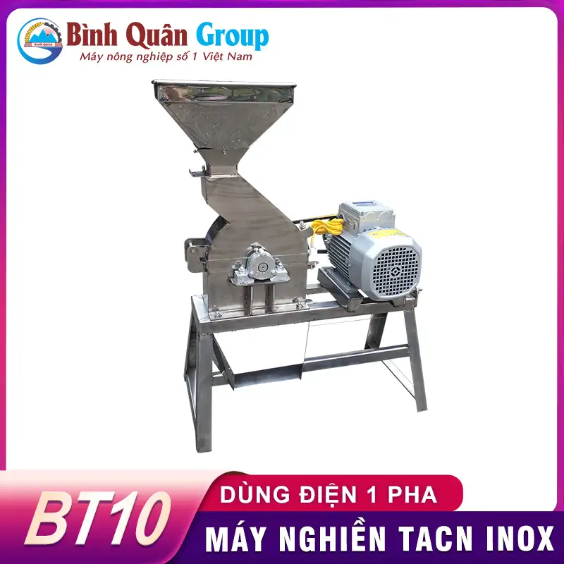 Máy nghiền bột inox BI10 - Máy Nông Nghiệp Số 1 Việt Nam